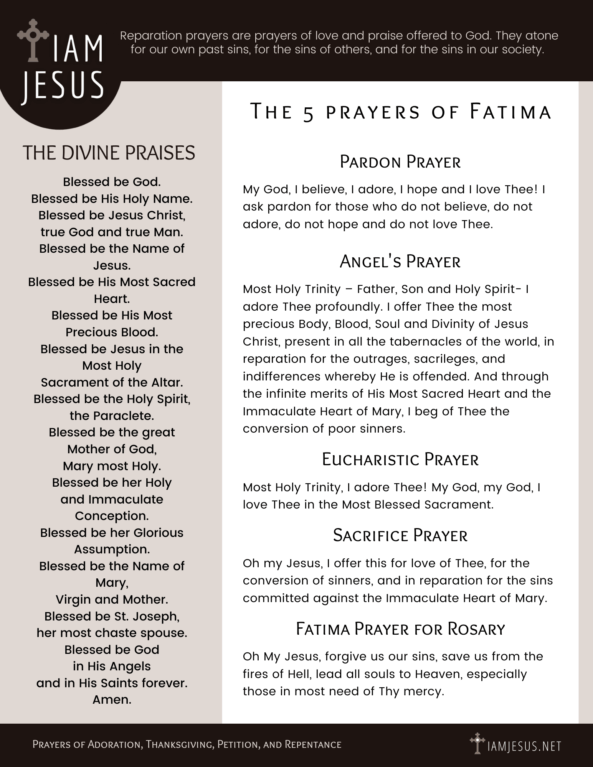 An Act of Reparation to Jesus in the Blessed Sacrament – I Am Jesus